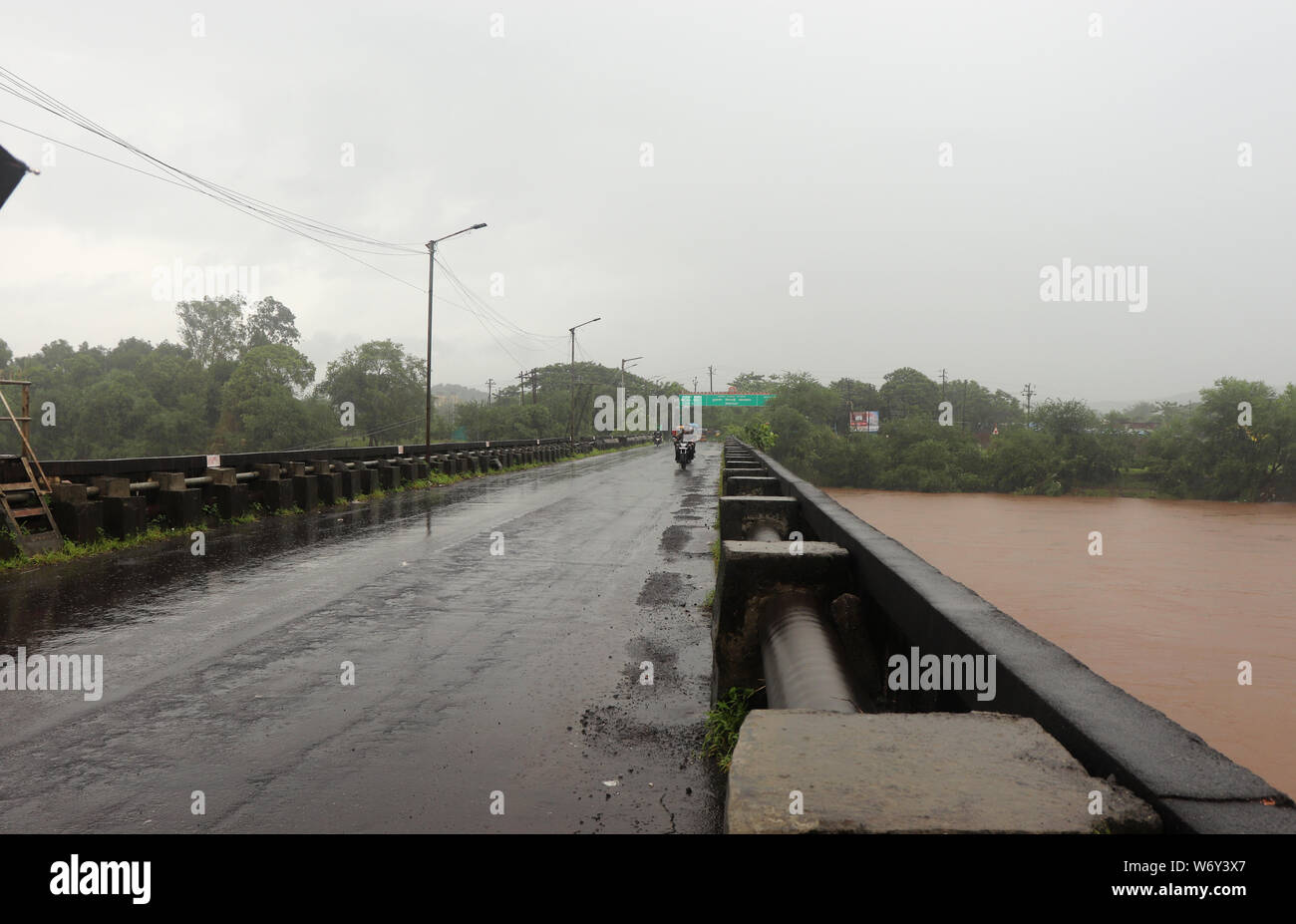 Badlapur River water overflow Stock Photo - Alamy