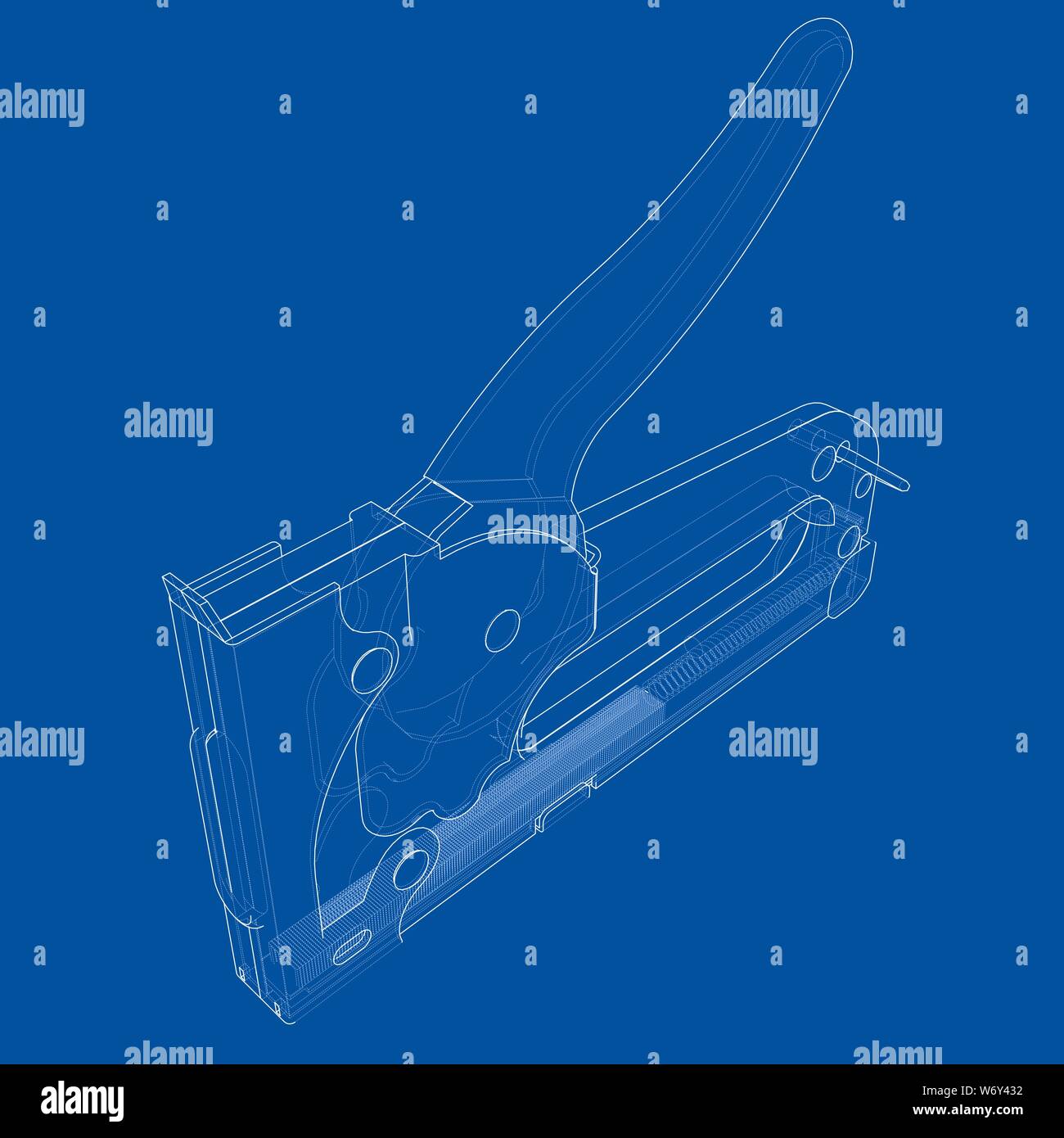 Outline construction stapler. Vector Stock Vector Image & Art - Alamy