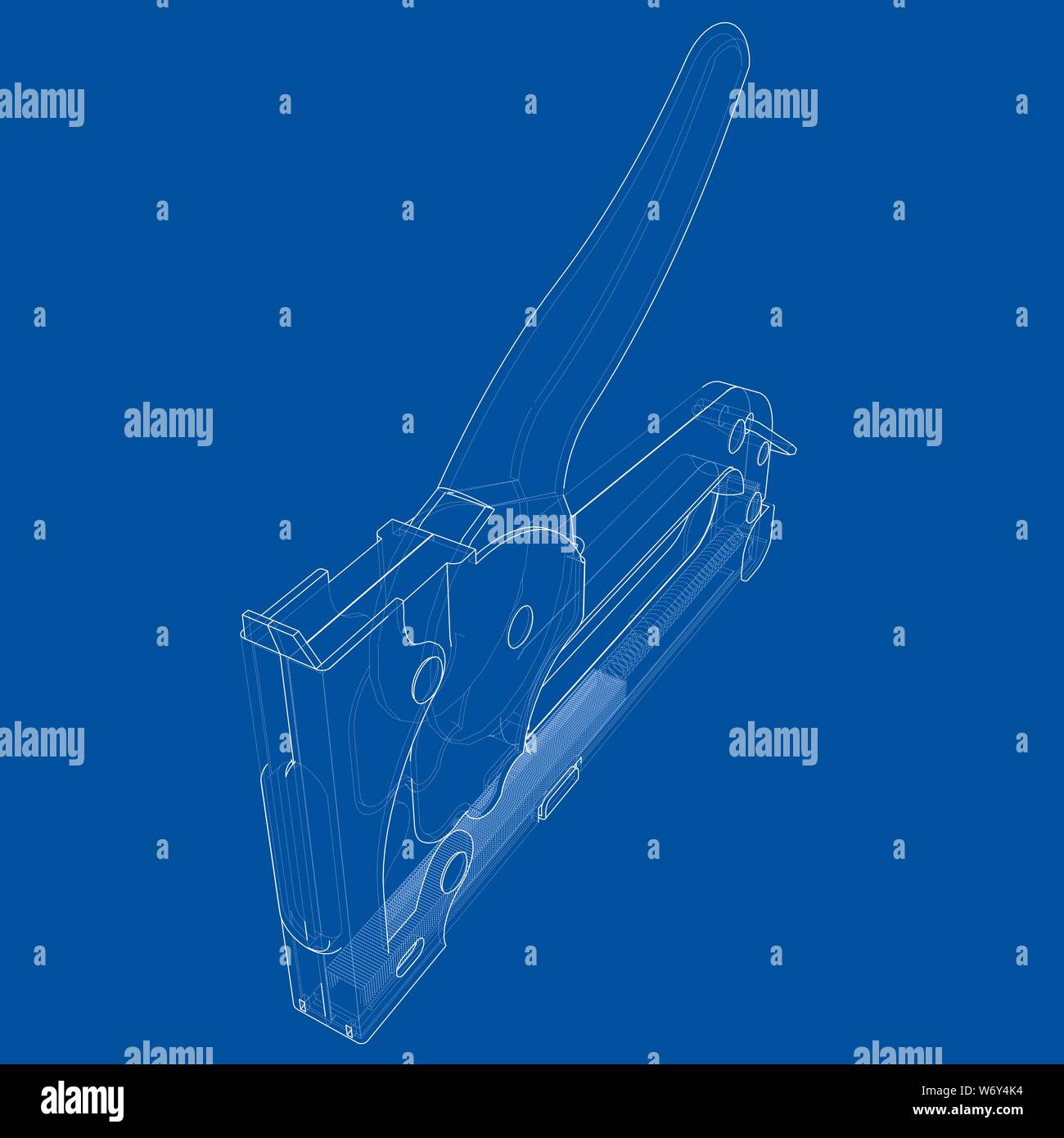 Outline construction stapler. Vector Stock Vector Image & Art - Alamy