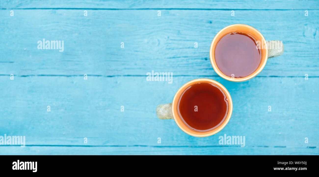 Photo tea two cups hi-res stock photography and images - Alamy