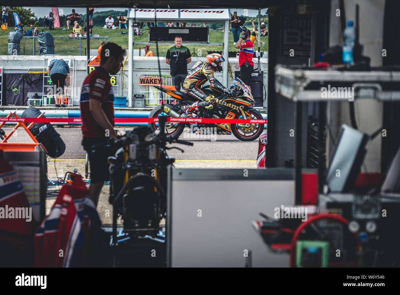 BSB British Super Bike Championships Motorbike Racing Thruxton Circuit ...