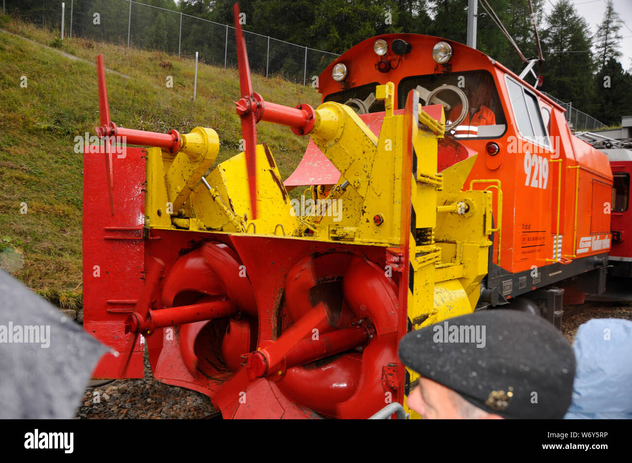 Swiss Alps: The X-rot is the strongest snow cleaning railway machine in ...