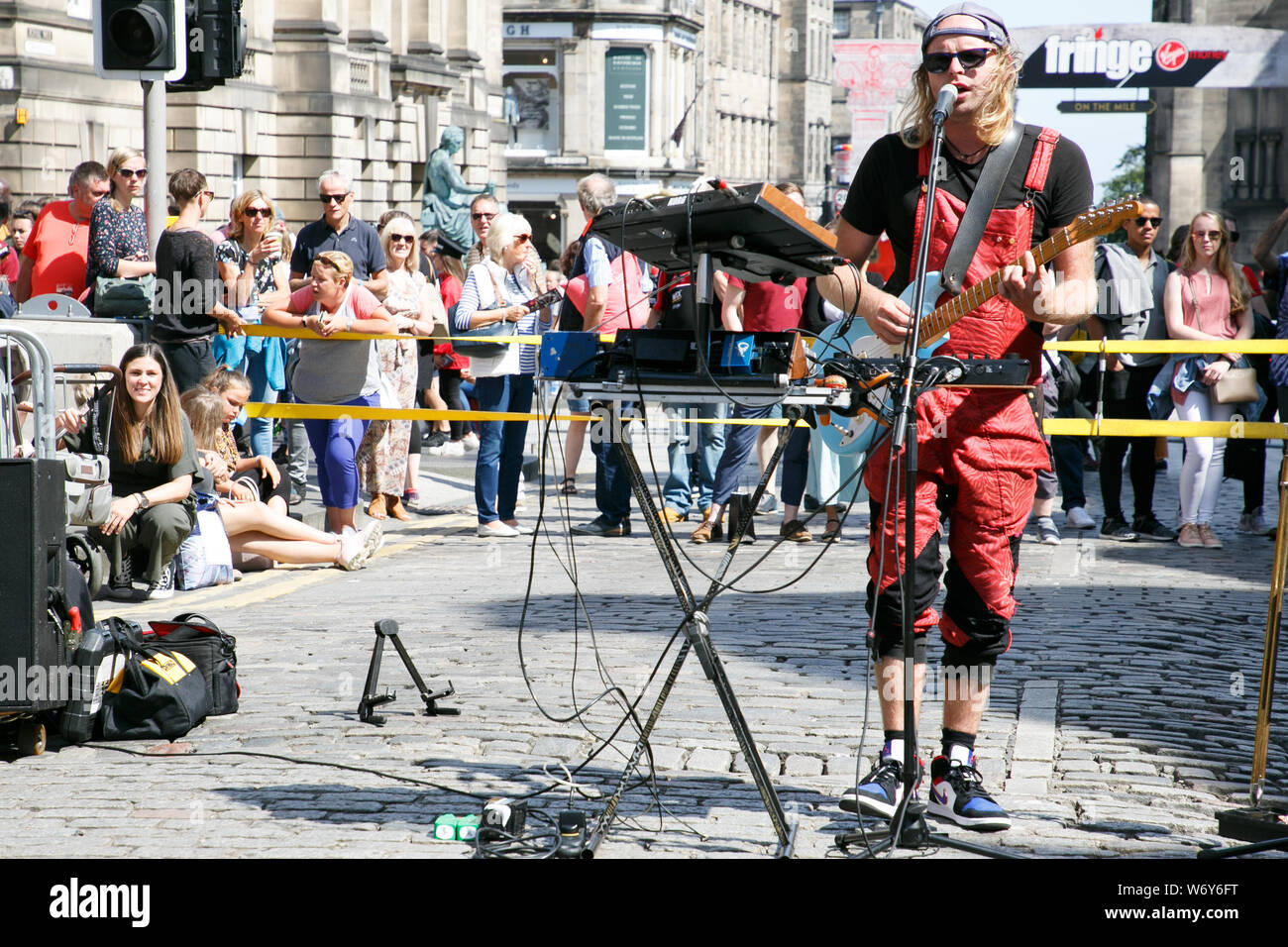 Edinburgh, Scotland, 3rd August 2019, Reuben Stone, Australian singer ...