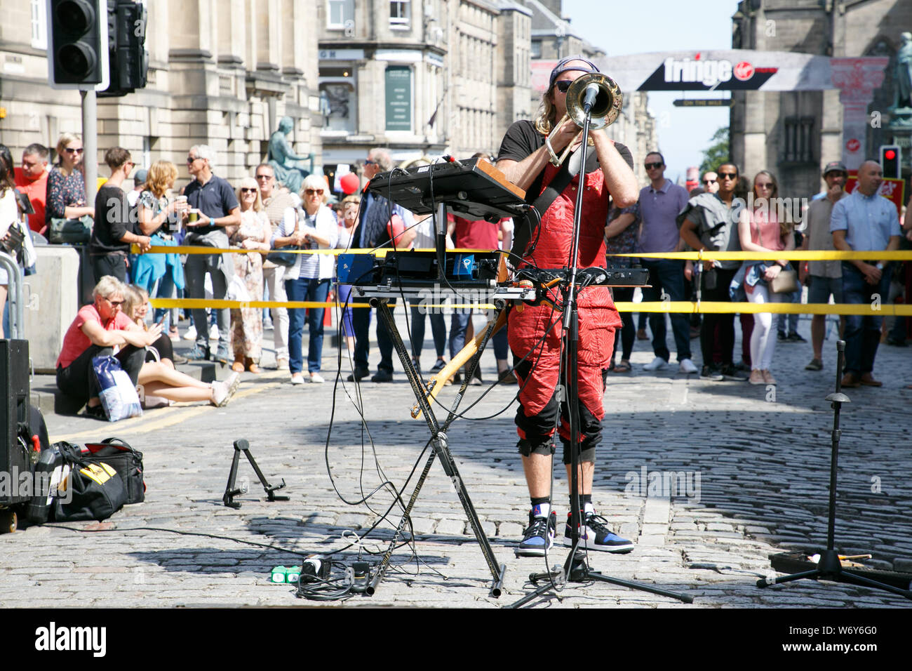 Edinburgh, Scotland, 3rd August 2019, Reuben Stone, Australian singer ...