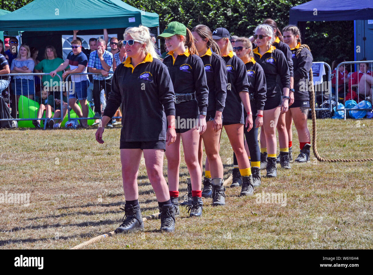 Tug of war,rope pulling,a sport that pits two teams against each other ...