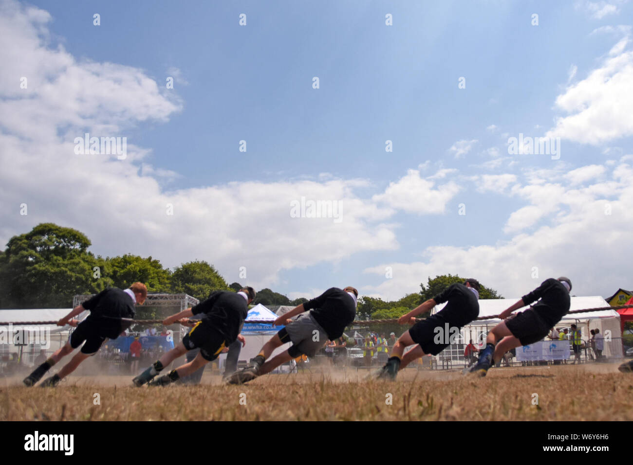Tug of war,rope pulling,a sport that pits two teams against each other ...