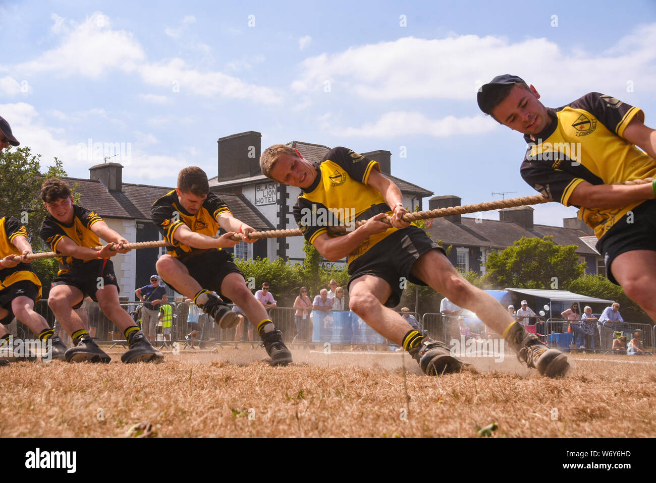 Tug of war,rope pulling,a sport that pits two teams against each other ...