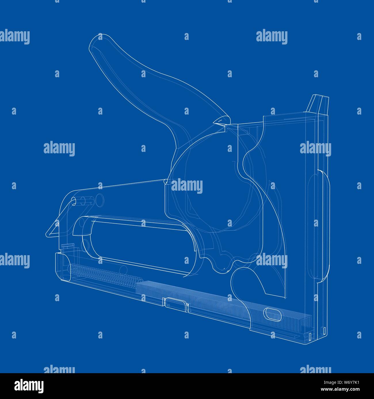 Outline construction stapler. Vector Stock Vector Image & Art - Alamy