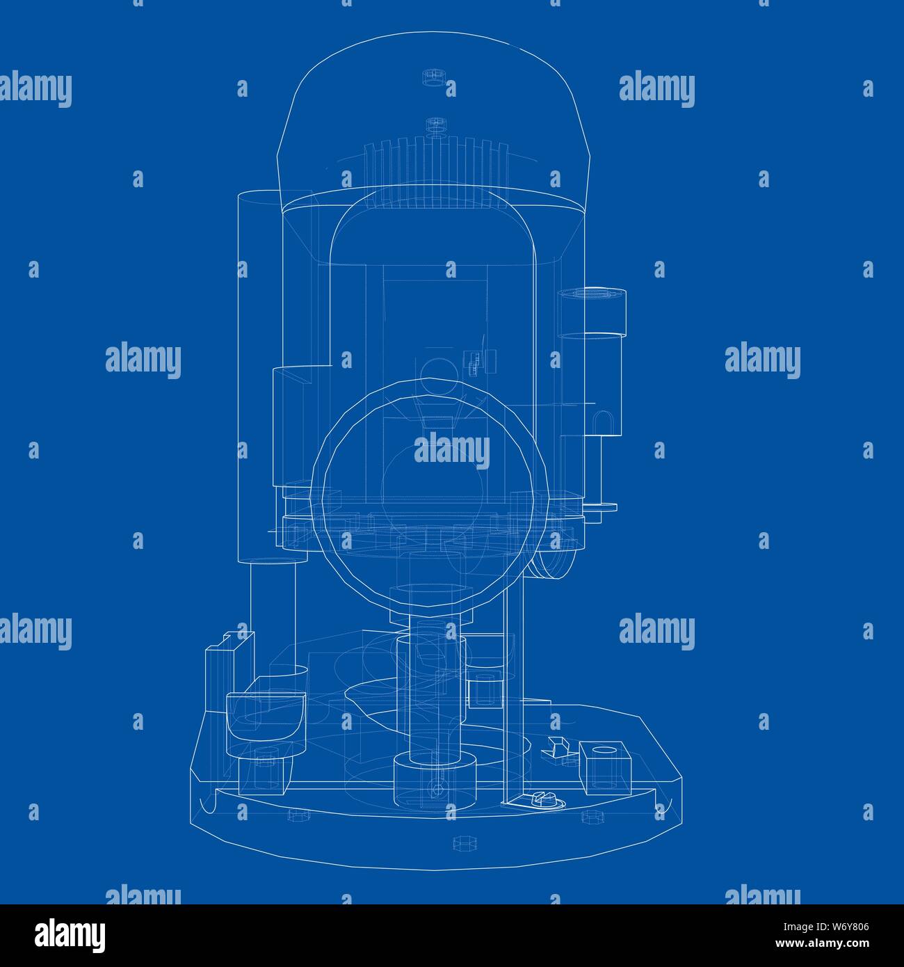 Outline milling machine. Vector Stock Vector Image & Art - Alamy