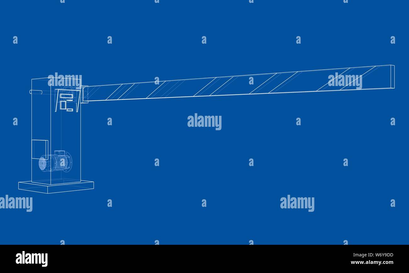 Outline Barrier gate. Vector Stock Vector Image & Art - Alamy