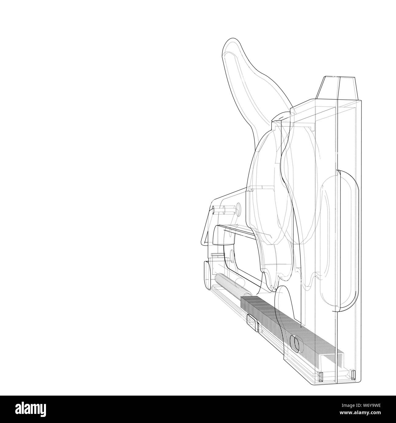 Outline construction stapler. Vector Stock Vector Image & Art - Alamy