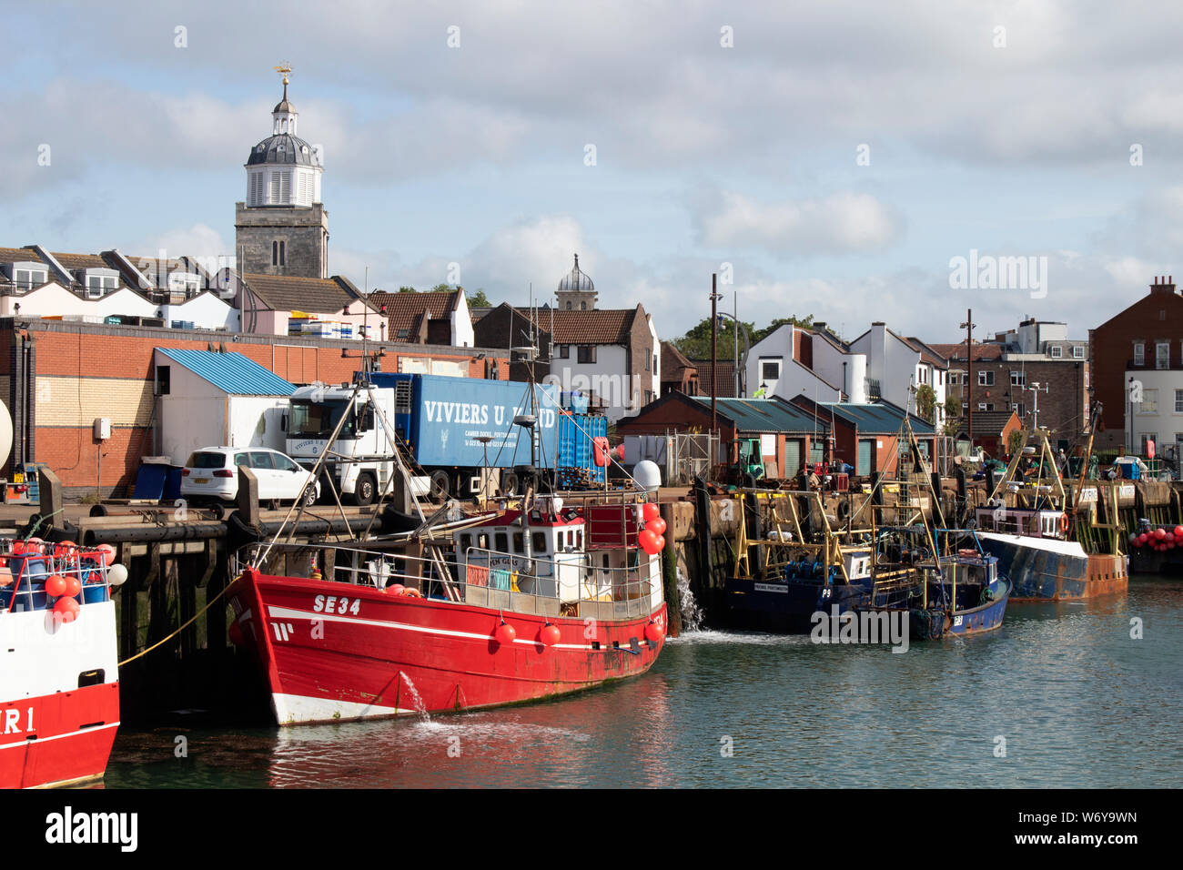 The historic Camber Dock and Camber Quay area of Old Portsmouth ...
