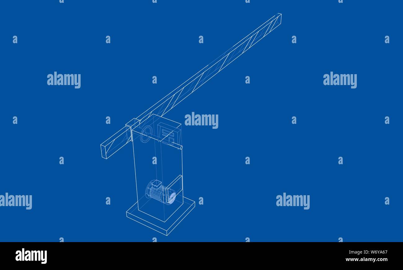 Outline Barrier gate. Vector Stock Vector Image & Art - Alamy
