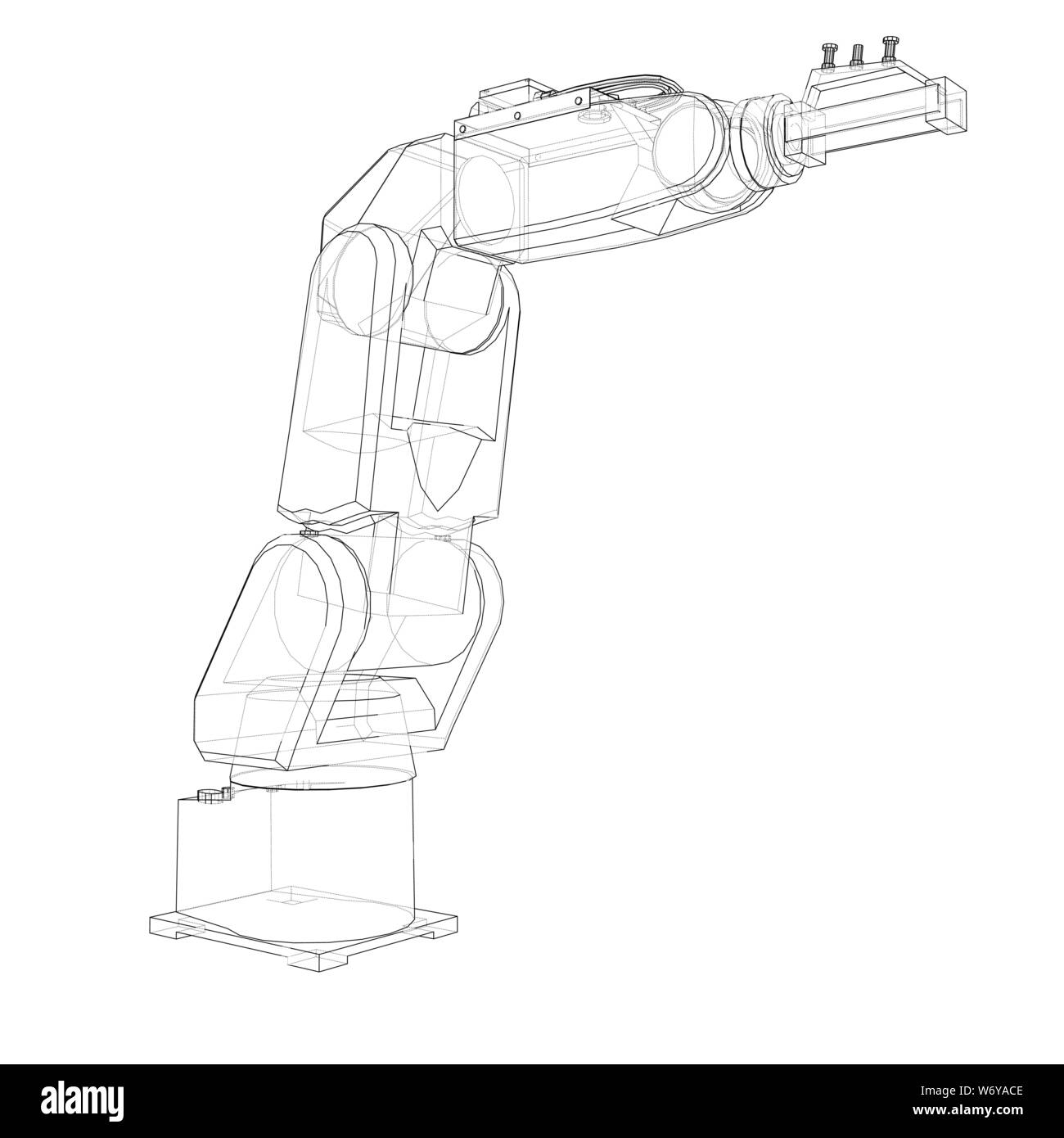 Industrial robot manipulator. Vector Stock Vector Image & Art - Alamy