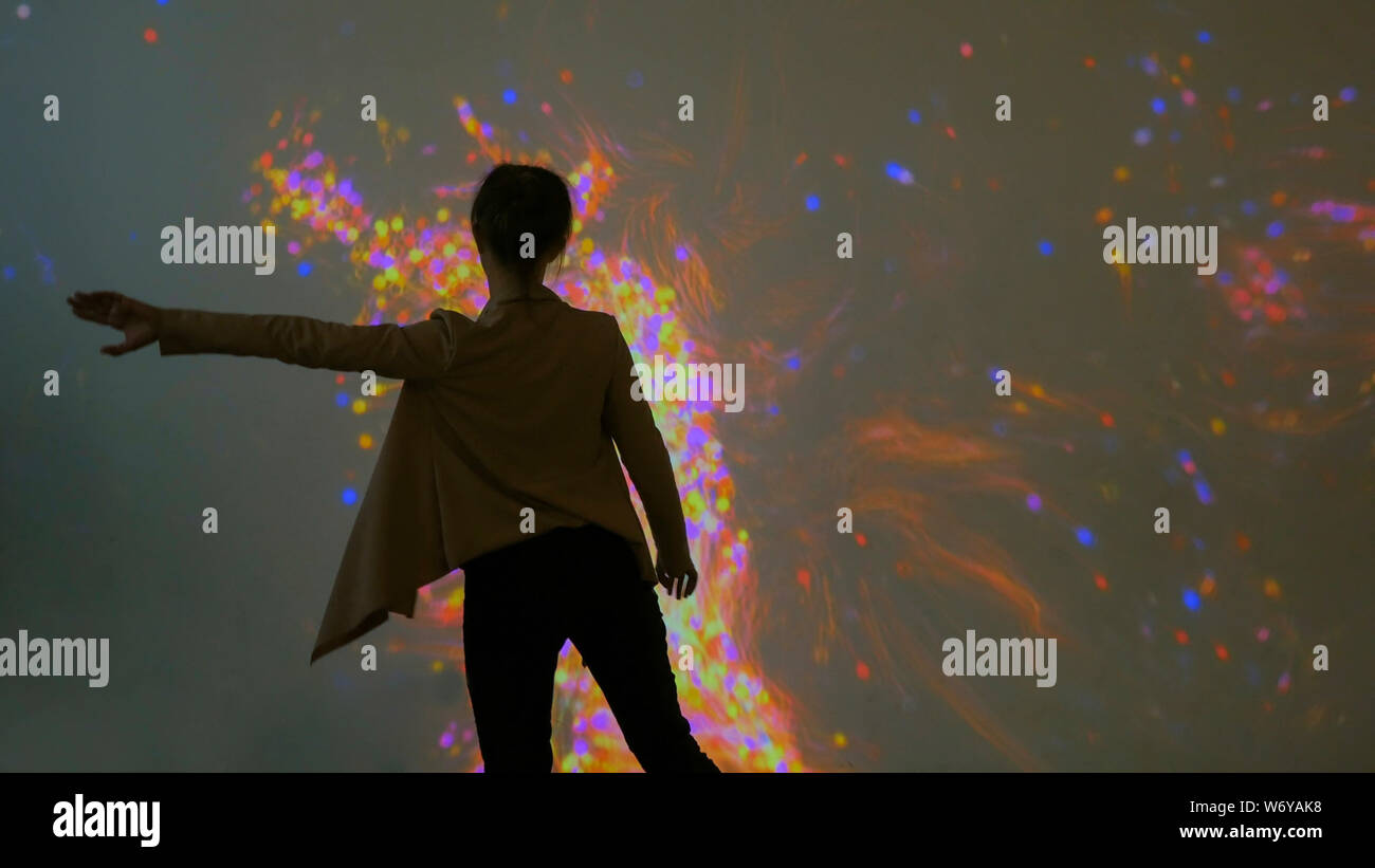 Large screen augmented reality experience Stock Photo - Alamy