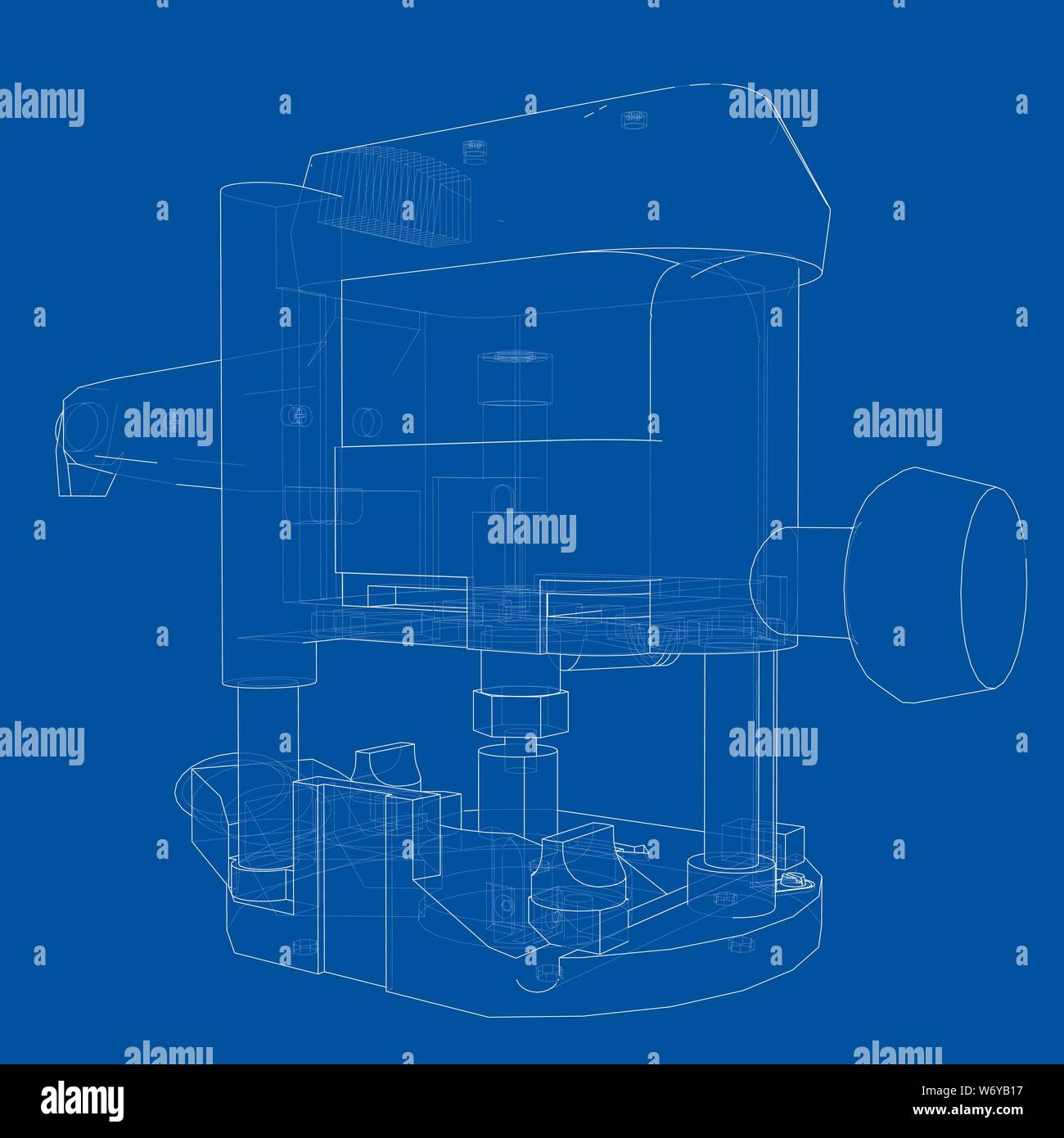 Outline milling machine. Vector Stock Vector Image & Art - Alamy