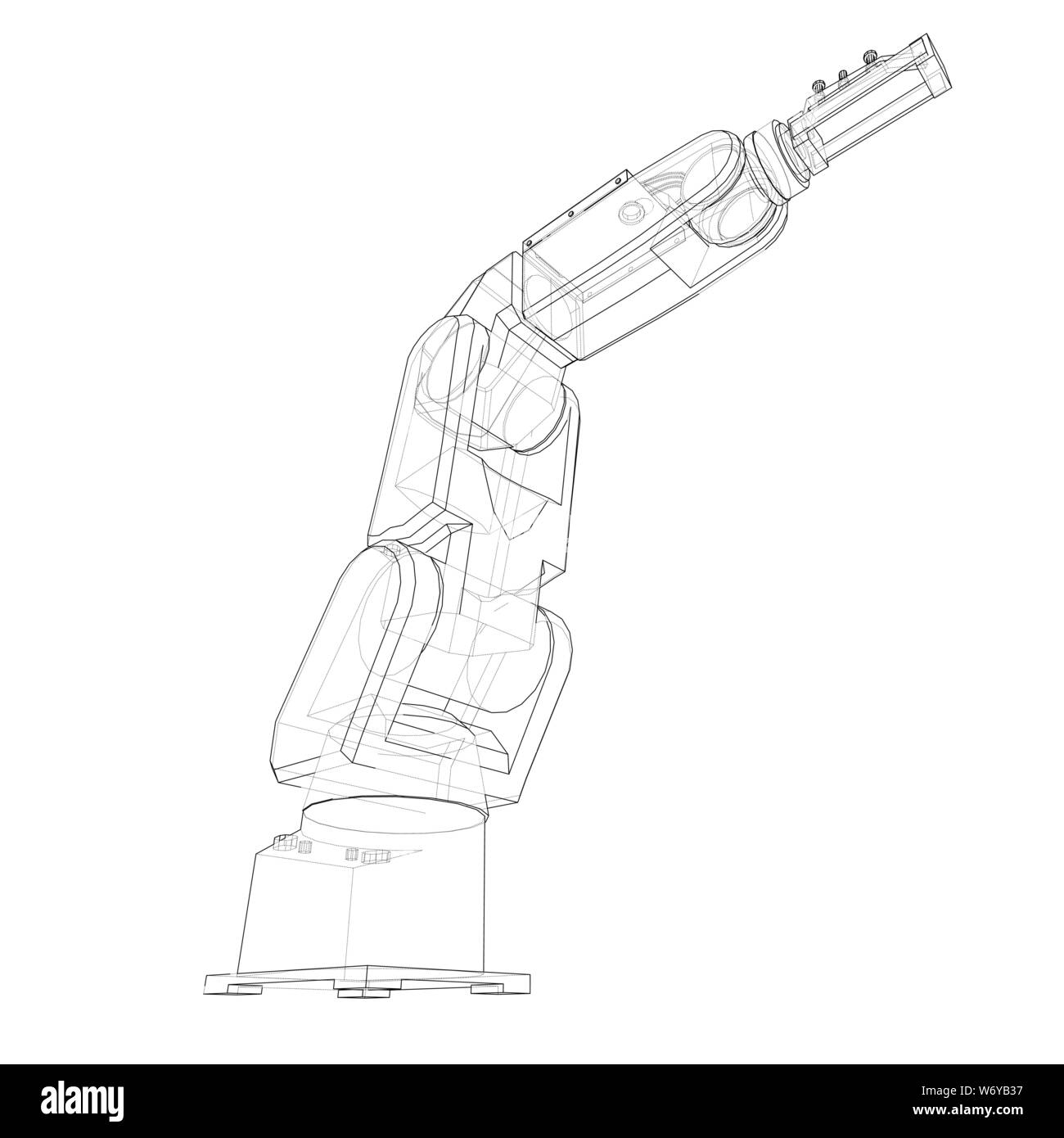 Industrial robot manipulator. Vector Stock Vector Image & Art - Alamy