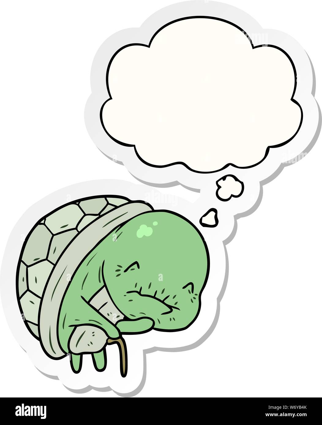 Vector illustration cartoon old turtle hi-res stock photography and ...