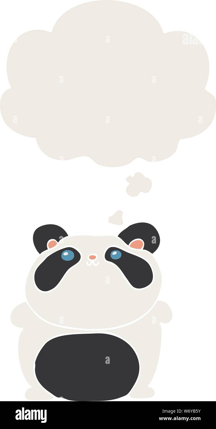 Thinking panda cartoon character hi-res stock photography and images ...