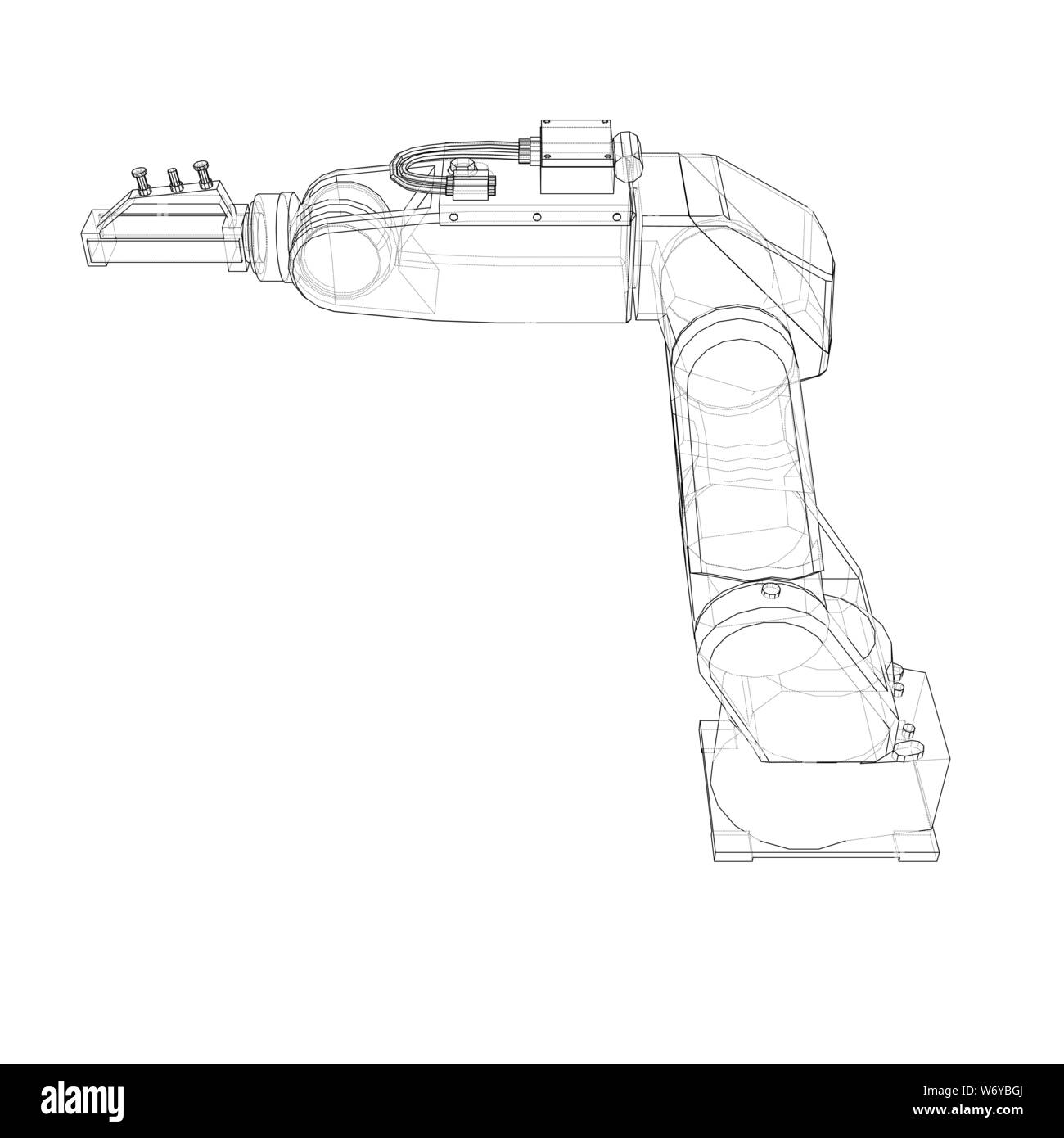 Industrial robot manipulator. Vector Stock Vector Image & Art - Alamy