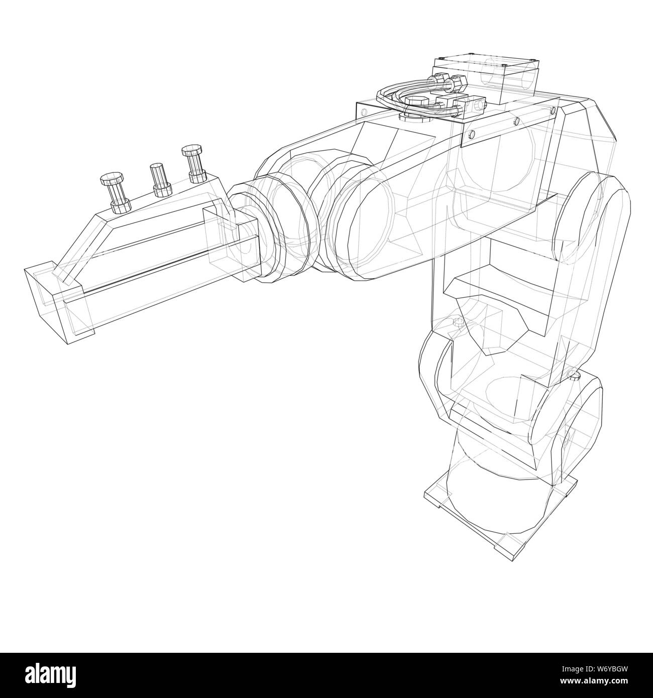 Industrial robot manipulator. Vector Stock Vector Image & Art - Alamy