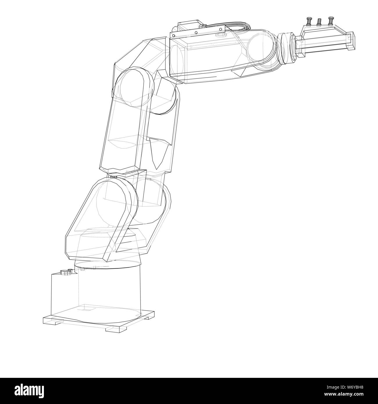 Industrial robot manipulator. Vector Stock Vector Image & Art - Alamy