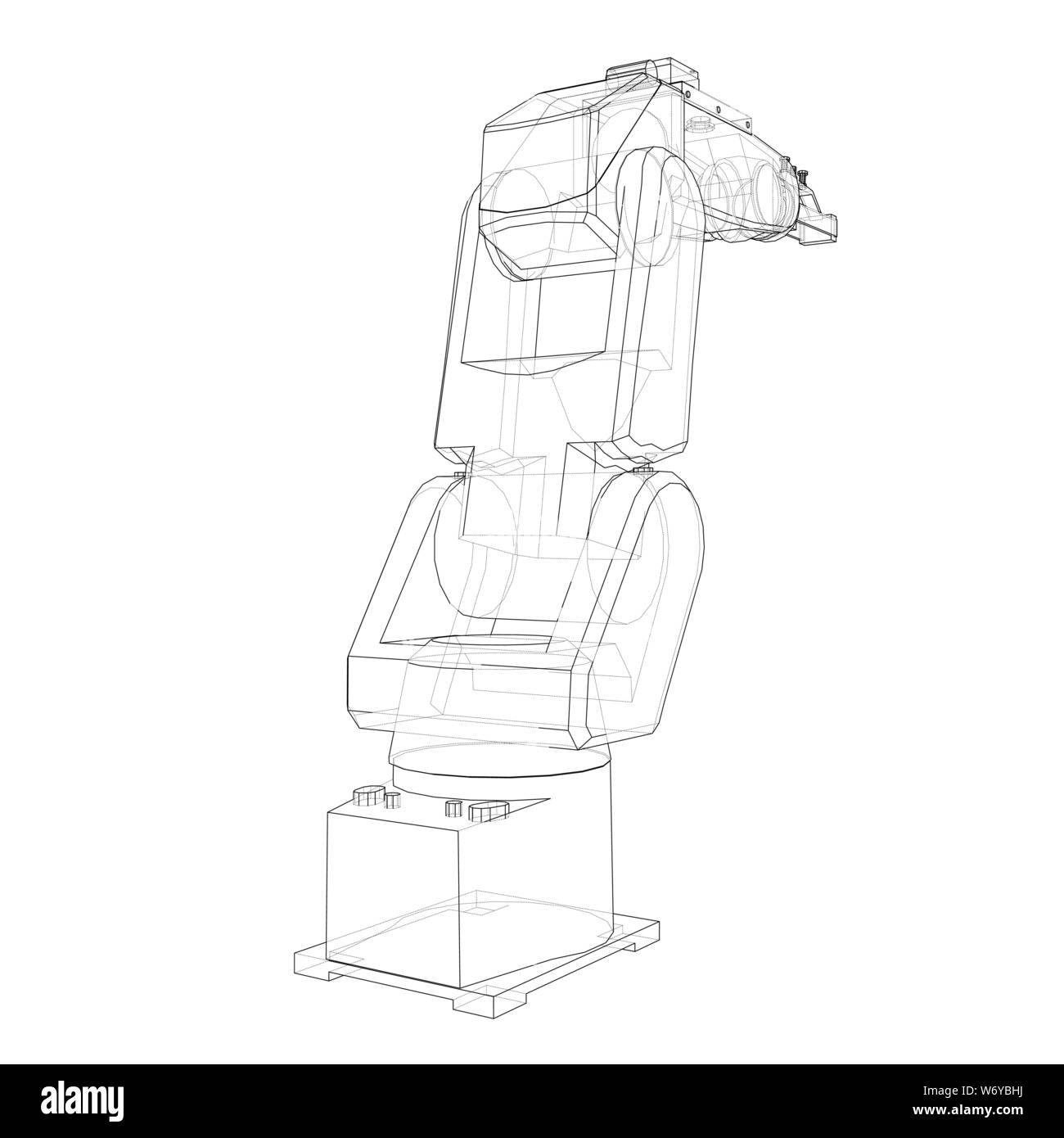 Industrial robot manipulator. Vector Stock Vector Image & Art - Alamy