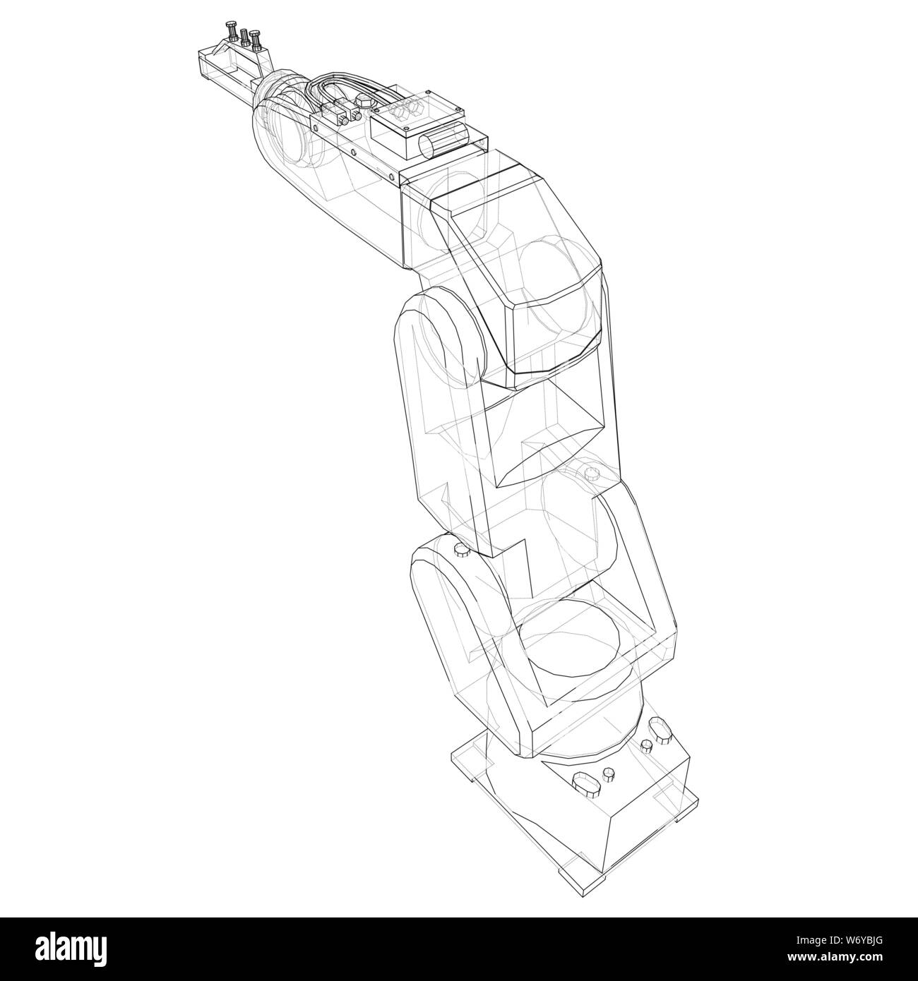 Industrial robot manipulator. Vector Stock Vector Image & Art - Alamy