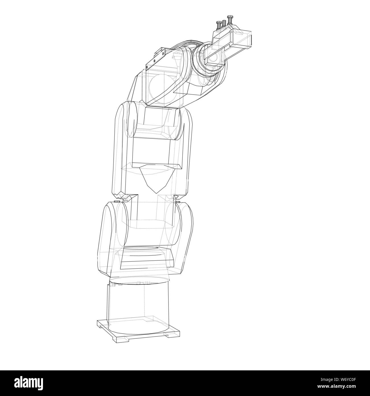 Industrial robot manipulator. Vector Stock Vector Image & Art - Alamy
