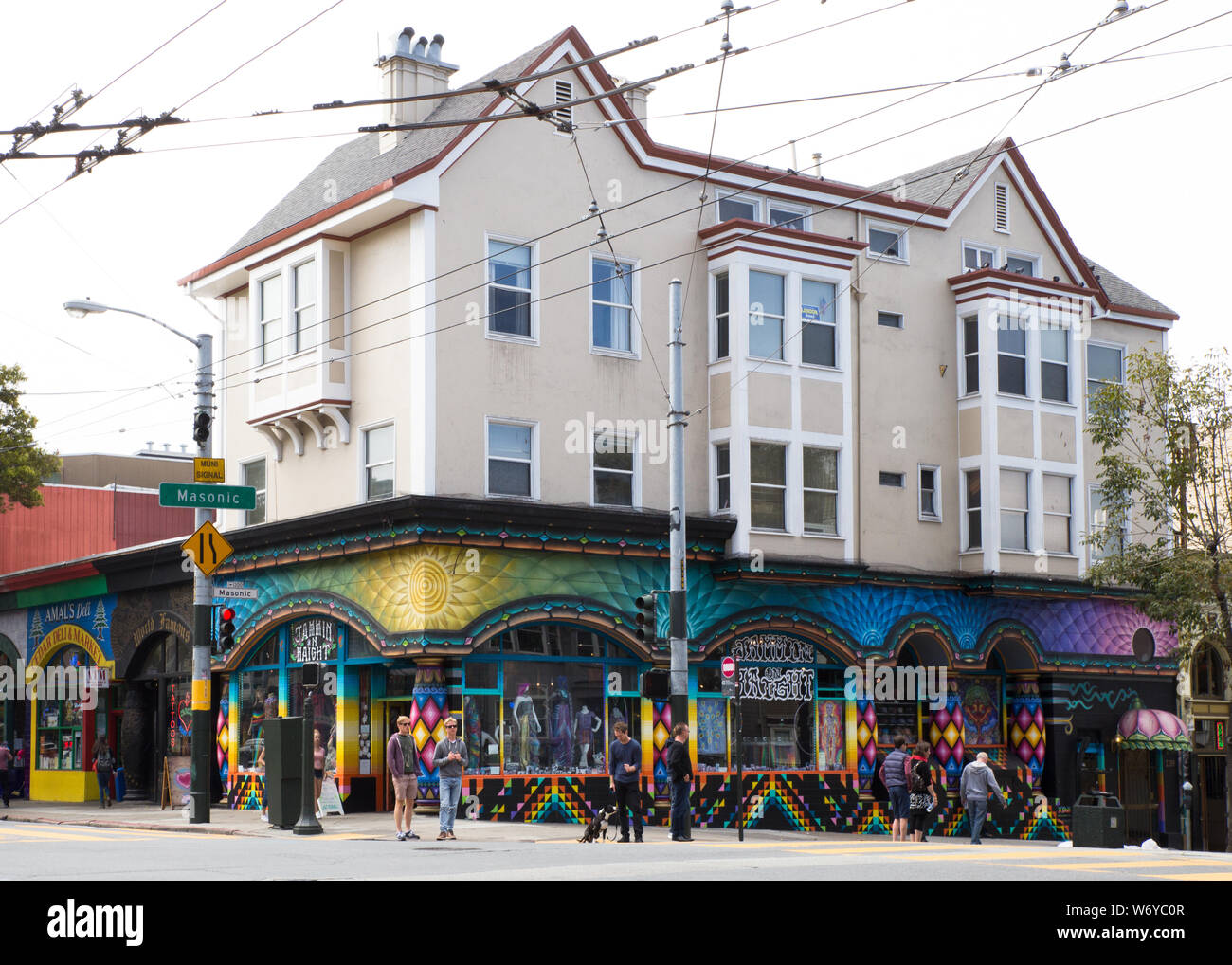 San Francisco California July 31 2016 Street Scene From Haight