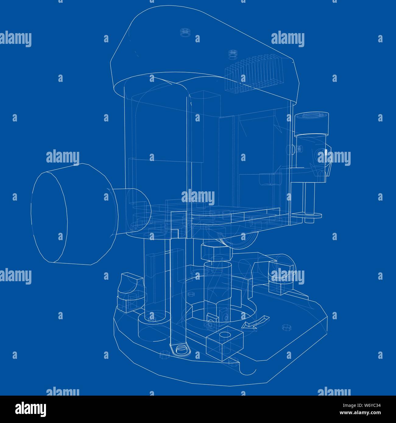 Outline milling machine. Vector Stock Vector Image & Art - Alamy