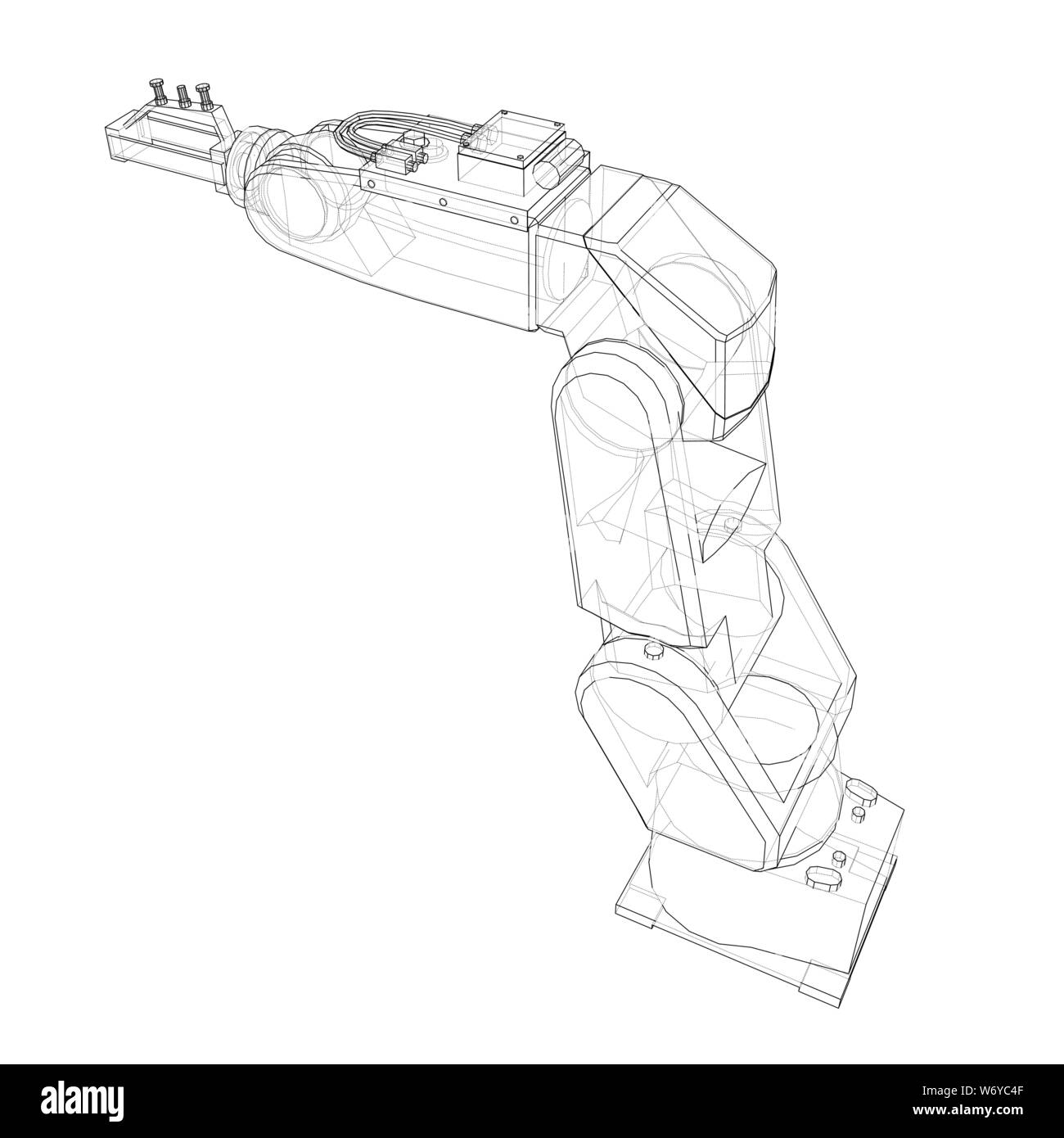 Industrial robot manipulator. Vector Stock Vector Image & Art - Alamy