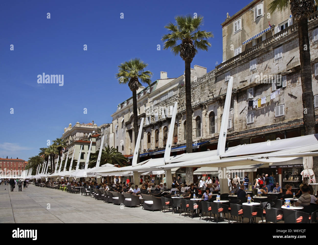 Riva promenade in Split. Croatia Stock Photo - Alamy