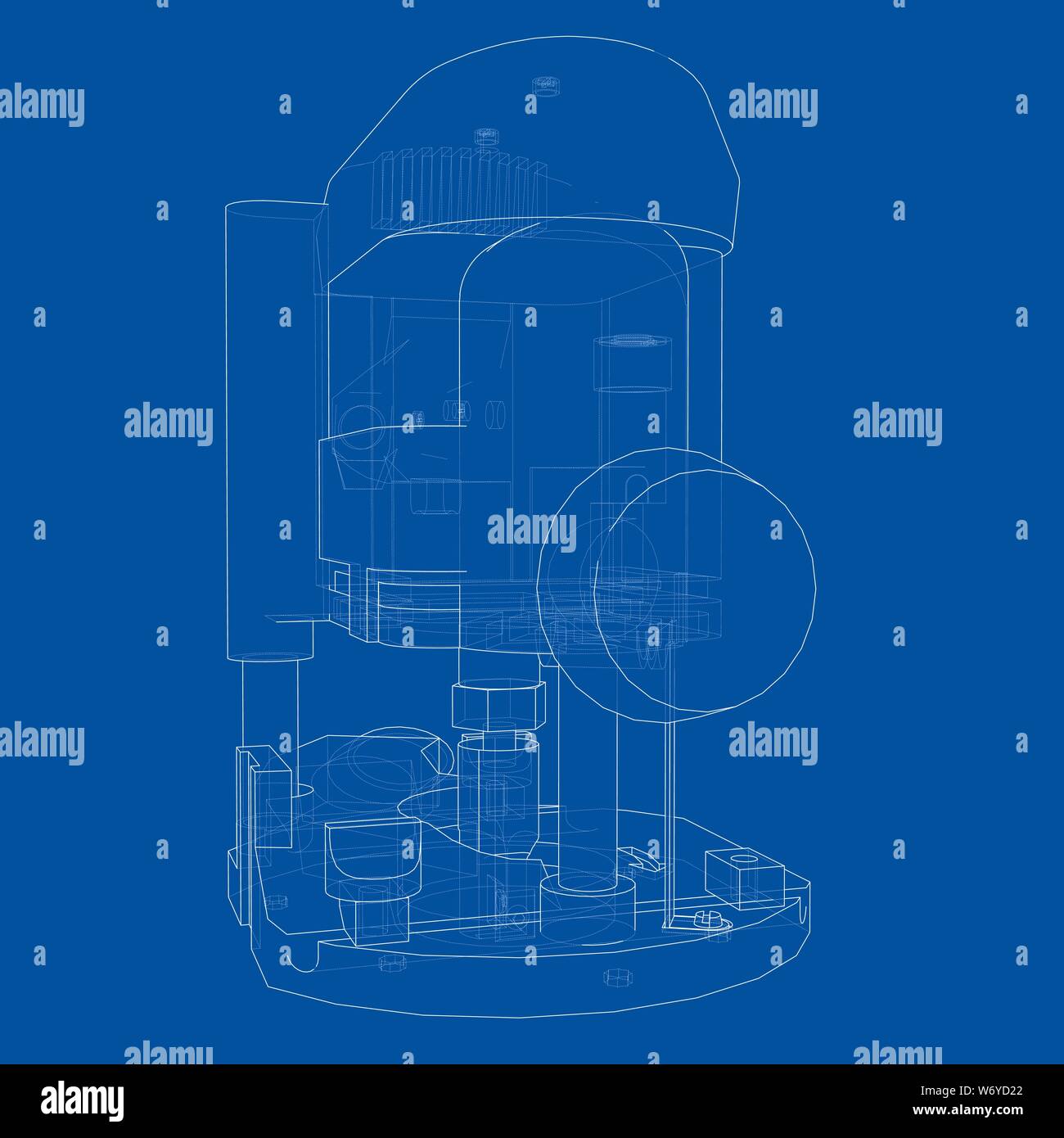Outline milling machine. Vector Stock Vector Image & Art - Alamy