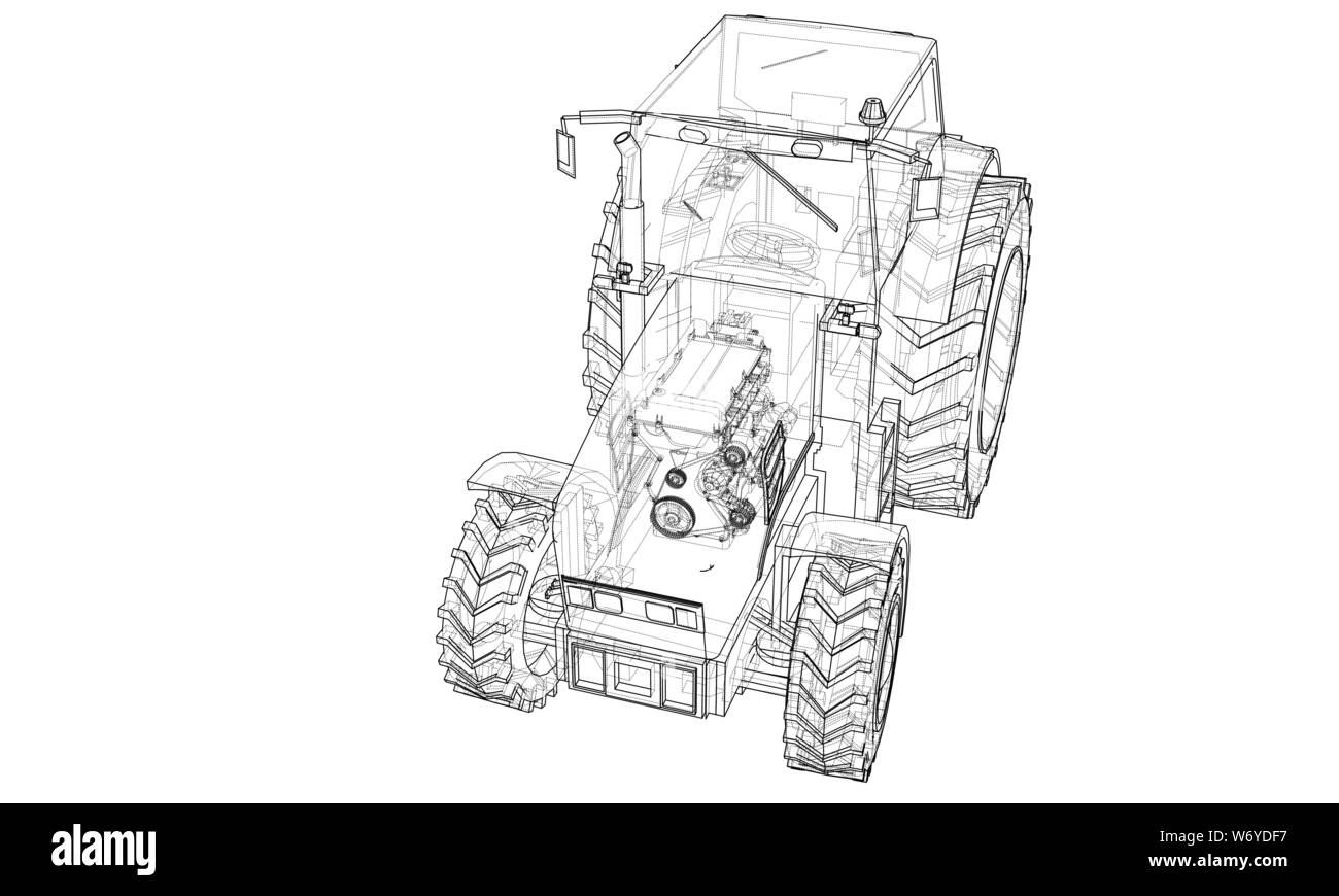 Farm Tractor Concept. Vector Stock Vector Image & Art - Alamy