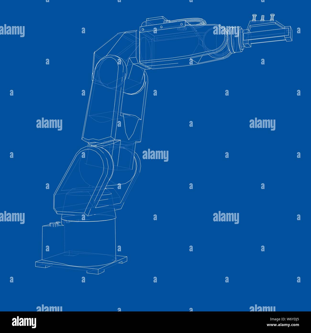 Industrial robot manipulator. Vector Stock Vector Image & Art - Alamy