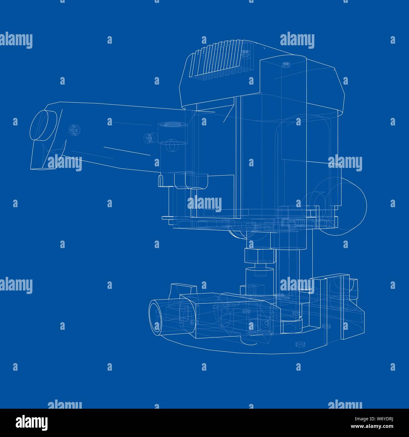 Outline milling machine. Vector Stock Vector Image & Art - Alamy