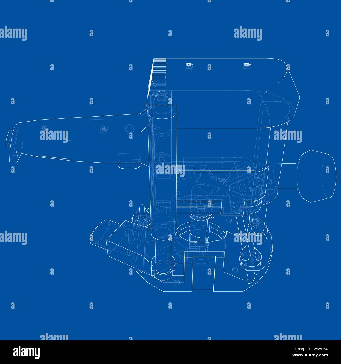 Outline milling machine. Vector Stock Vector Image & Art - Alamy