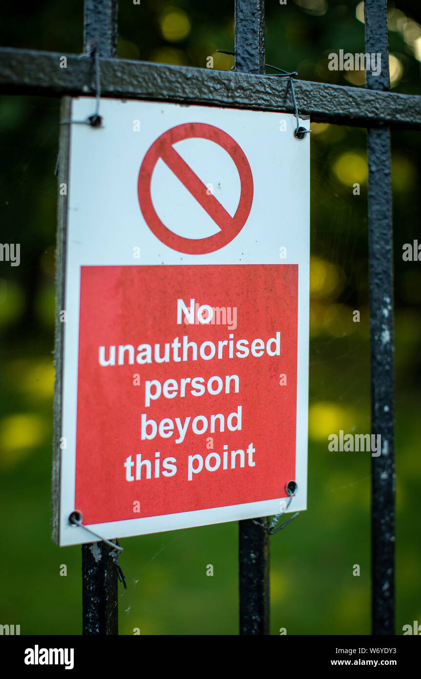 No entry prohibition signs Stock Photo - Alamy