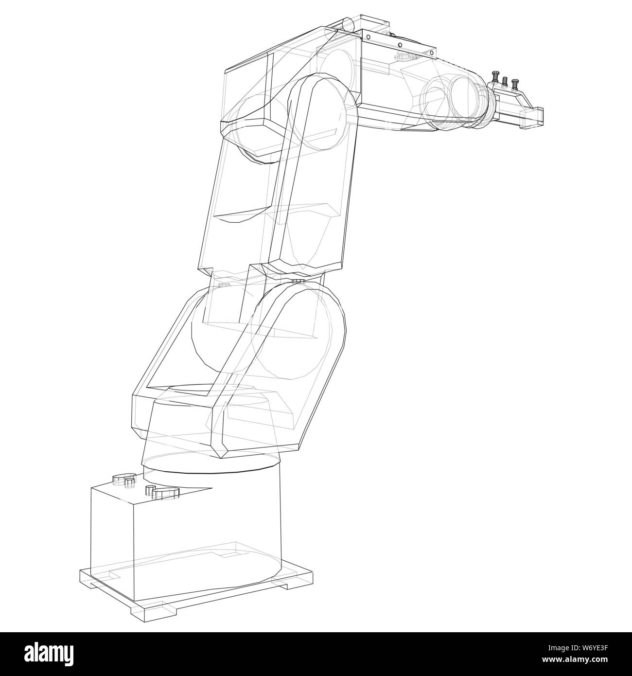 Industrial robot manipulator. Vector Stock Vector Image & Art - Alamy