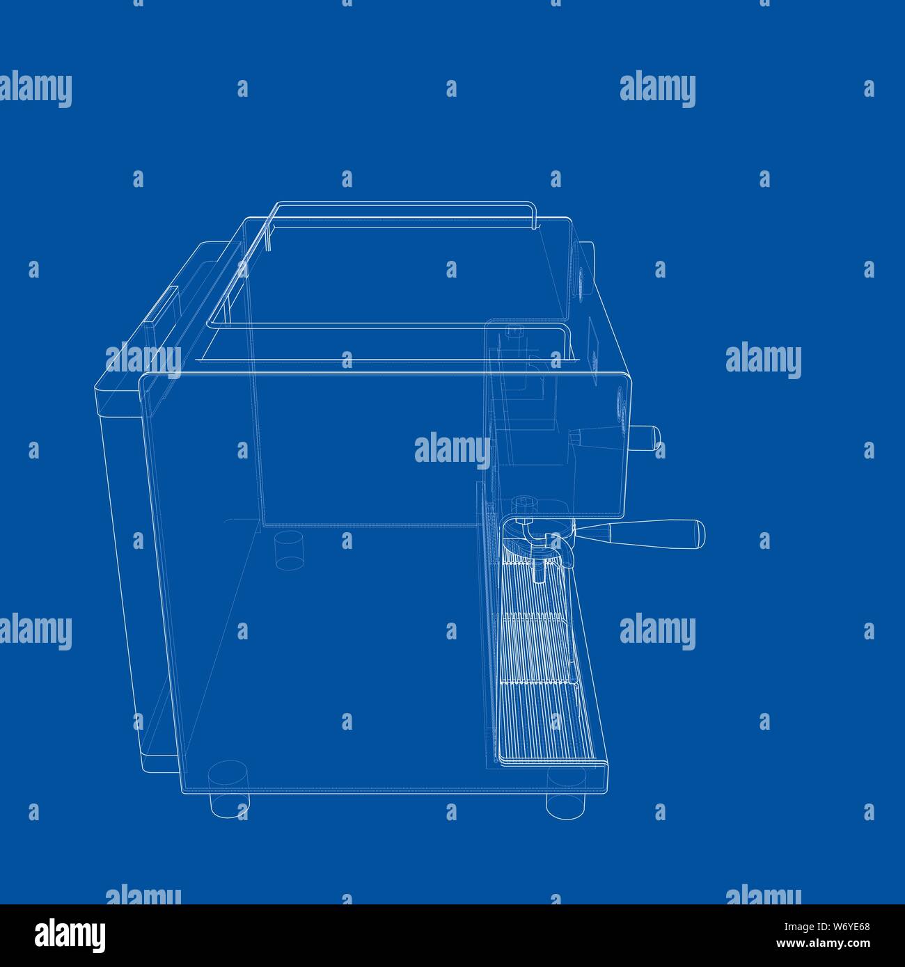 Outline coffee machine. Vector Stock Vector Image & Art - Alamy