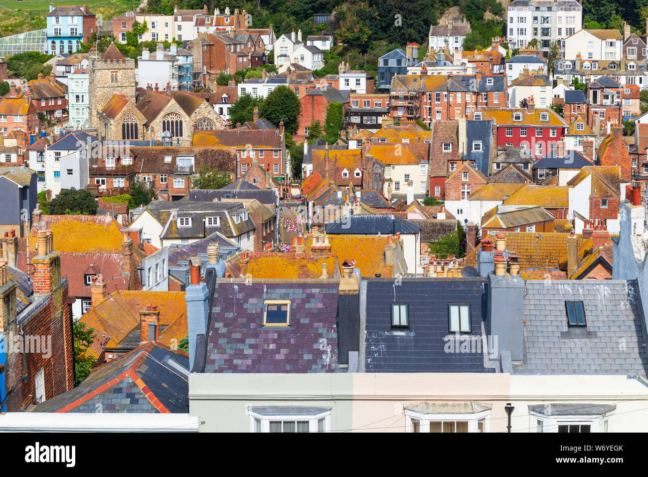 Old town rooftops hi-res stock photography and images - Alamy