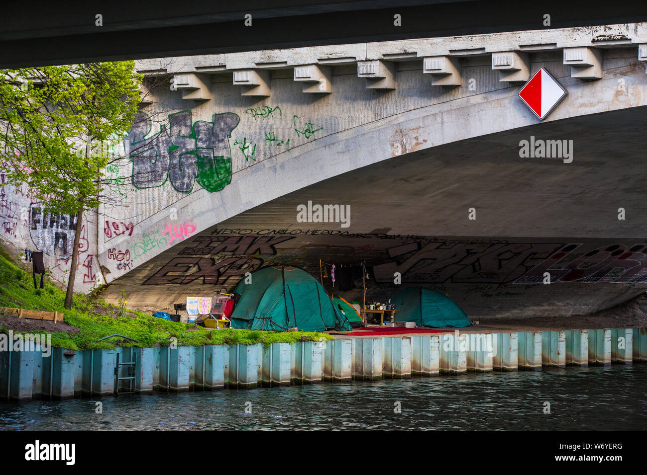 Homeless People Under Bridge In High Resolution Stock Photography and ...