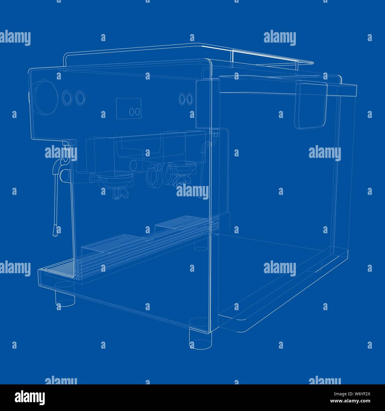 Outline coffee machine. Vector Stock Vector Image & Art - Alamy