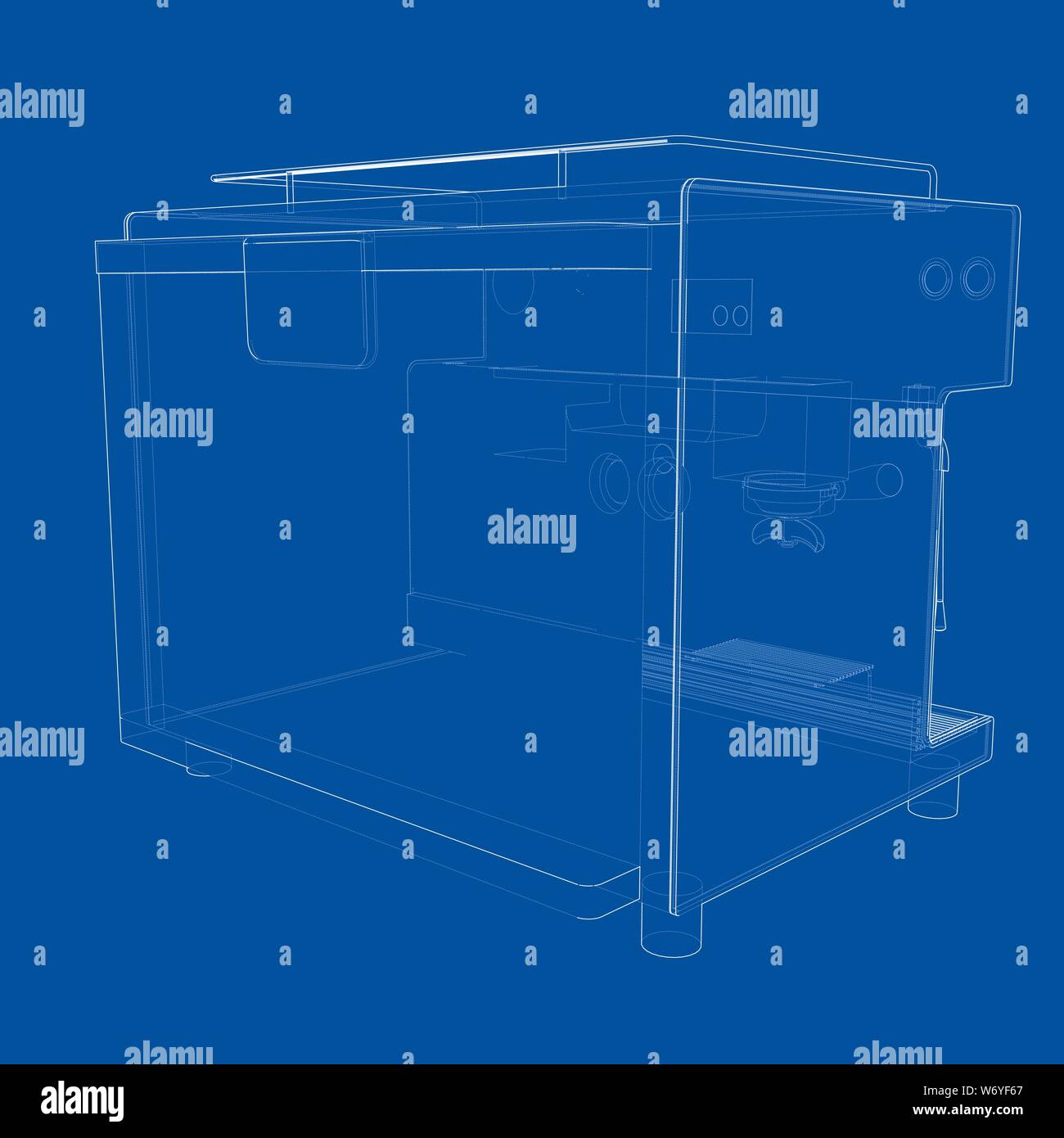 Outline coffee machine. Vector Stock Vector Image & Art - Alamy