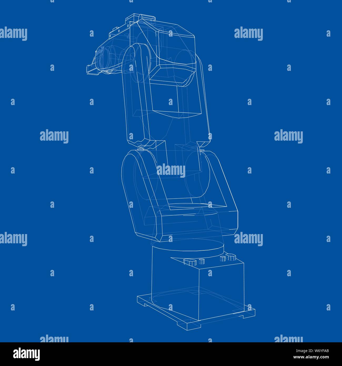 Industrial robot manipulator. Vector Stock Vector Image & Art - Alamy