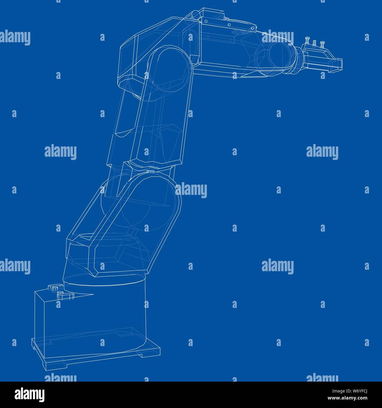 Industrial robot manipulator. Vector Stock Vector Image & Art - Alamy