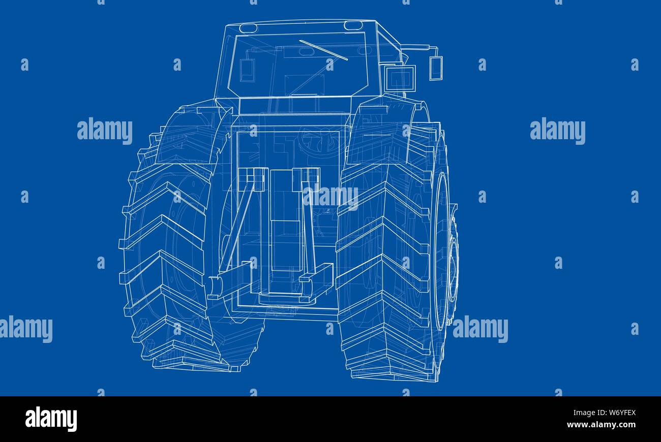 Farm Tractor Concept. Vector Stock Vector Image & Art - Alamy