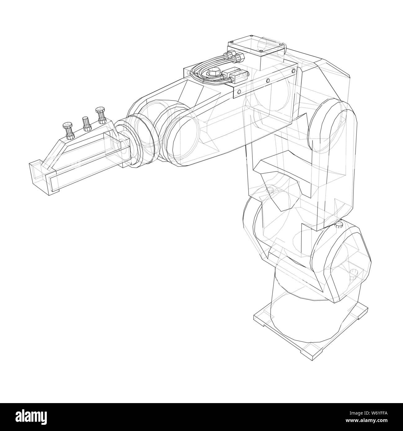 Industrial robot manipulator. Vector Stock Vector Image & Art - Alamy