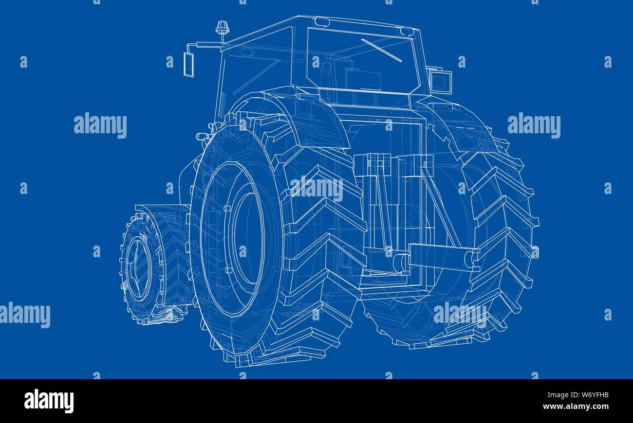 Farm Tractor Concept. Vector Stock Vector Image & Art - Alamy